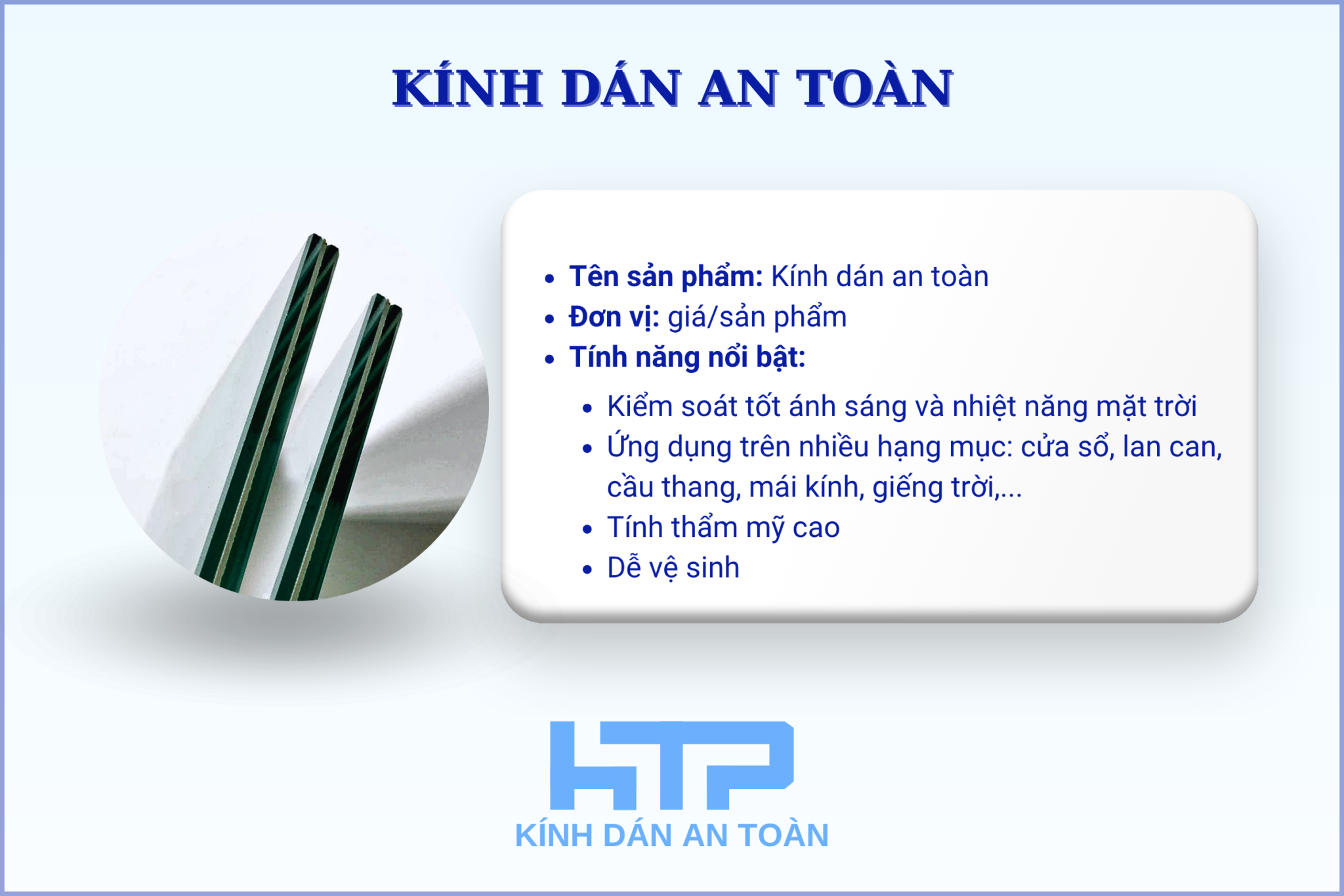 Kính Dán An Toàn HTP - Bảo Vệ Tối Ưu Không Gian Sống Hiện Đại